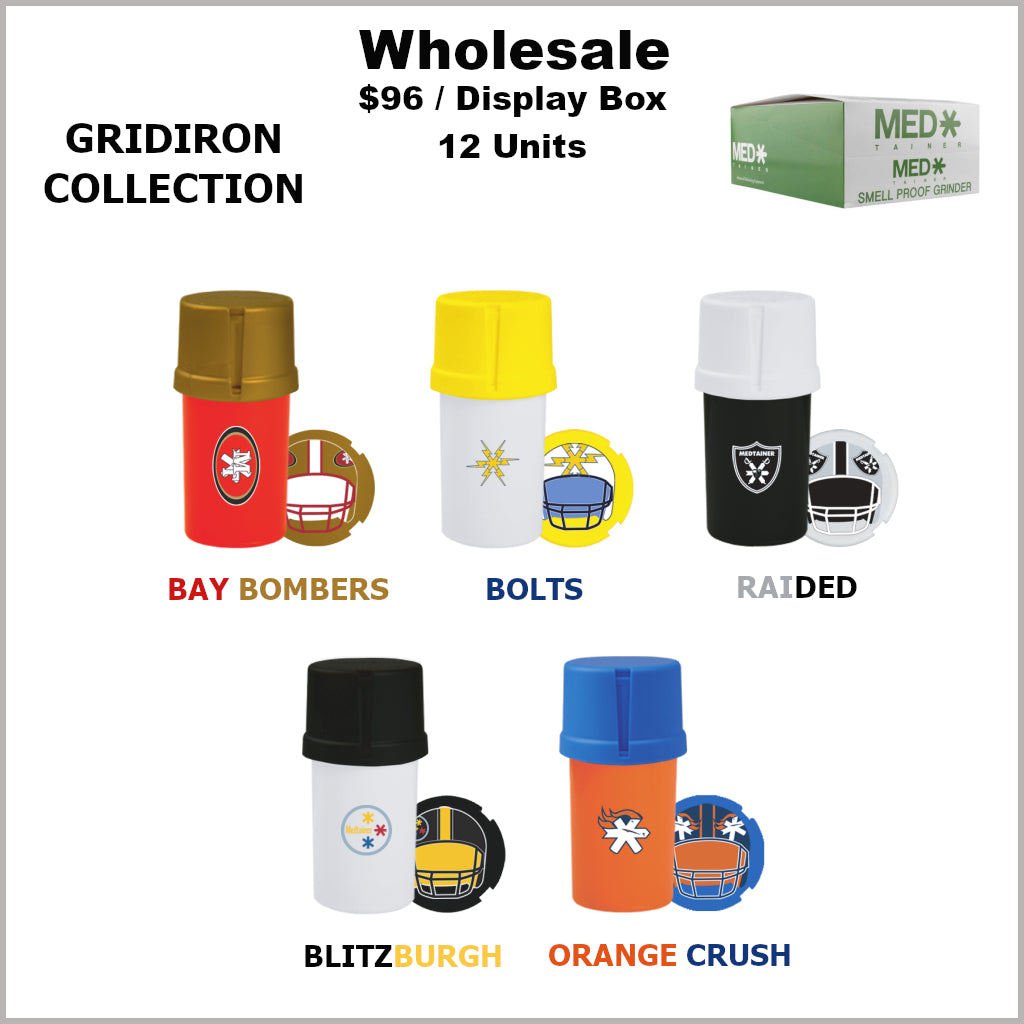 Medtainers Premium- Gridiron Collection (12 Units) – Medtainer Wholesale