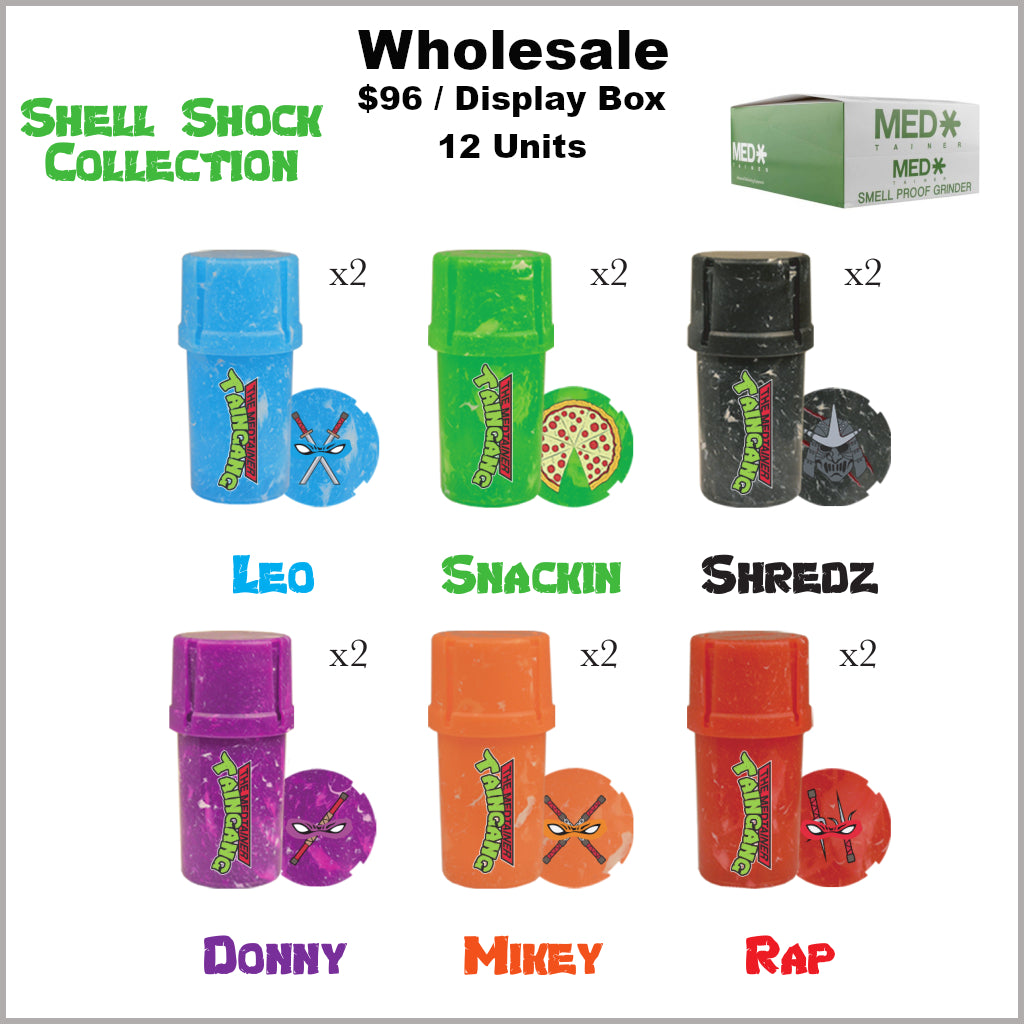 Medtainers- Shell Shock Collection (12 Units) – Medtainer Wholesale